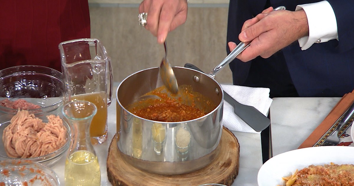 Anthony Scotto's beef and chicken bolognese recipe
