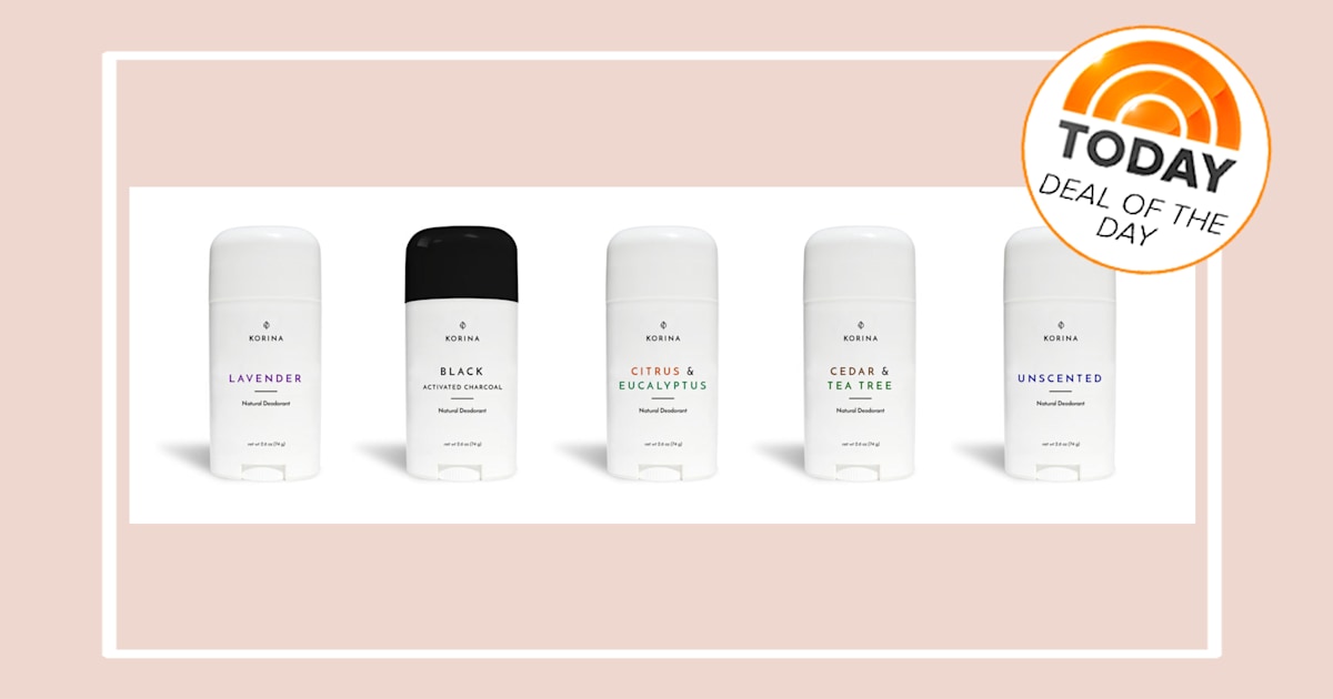 Deal of the Day: 30 percent off natural deodorants from Korina