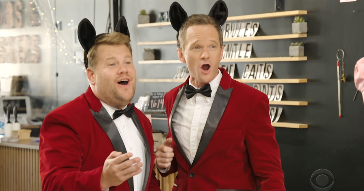 James Corden, Neil Patrick Harris team up to deliver hilarious singing ...