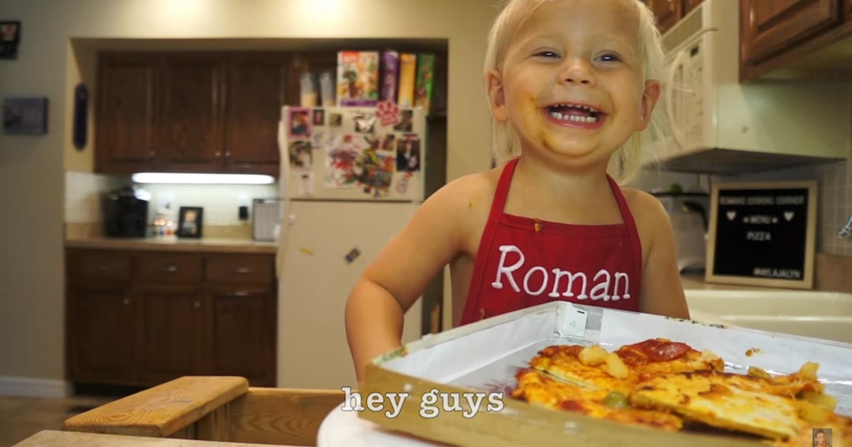 Cute toddler chef Roman Belville stars in his own YouTube videos