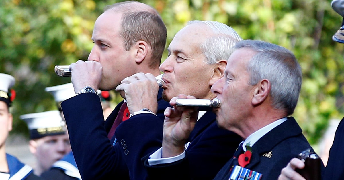 Prince William got a surprise after drinking from his flask