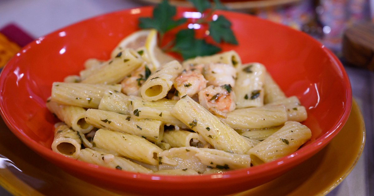 Garlic Shrimp Rigatoni Recipe