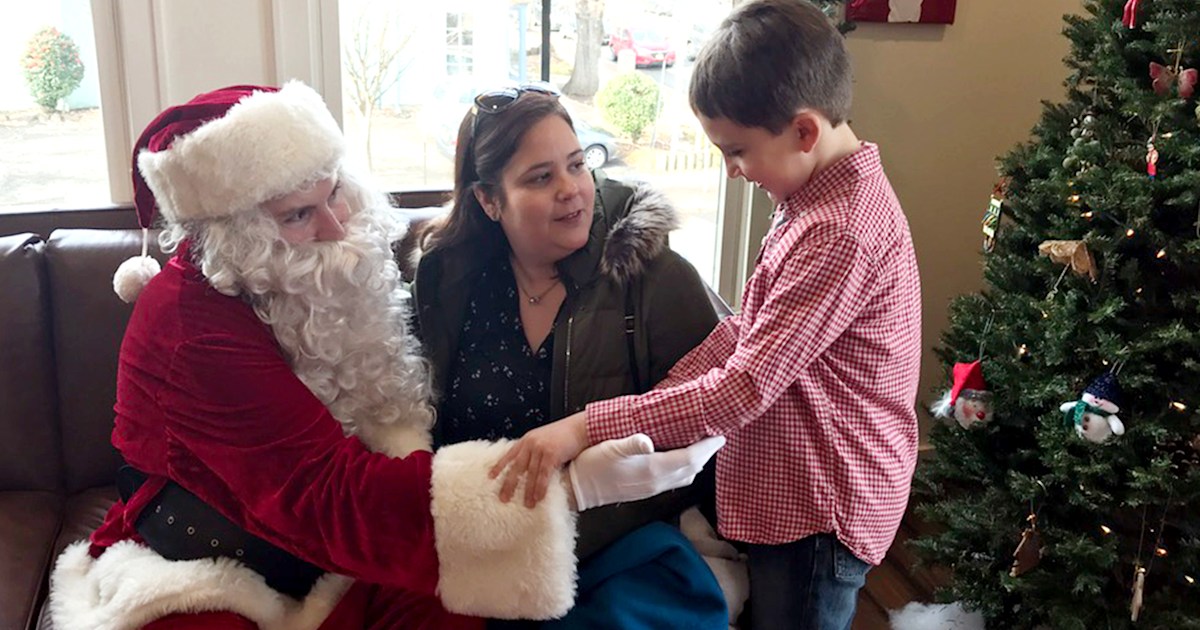 Santa with autism helps kids with autism celebrate Christmas
