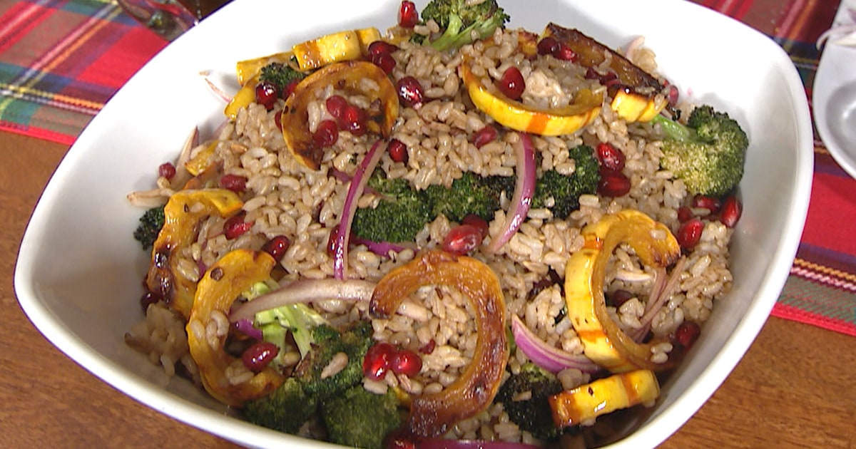 JJ Johnson's Crispy Rice, Broccoli and Squash Salad Recipe