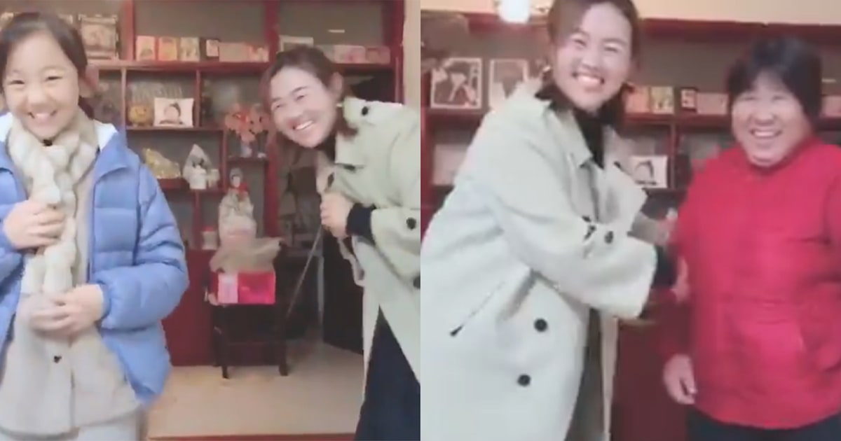 Chinese ‘four generations’ challenge Twitter meme is sweet