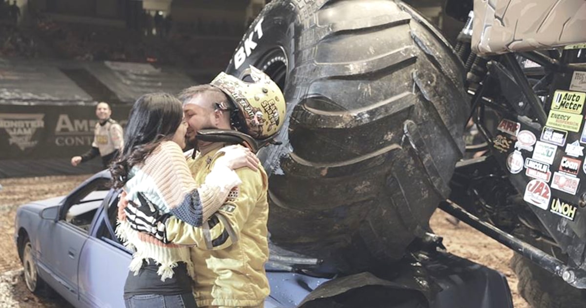 Monster Jam driver Tristan England announces baby's gender