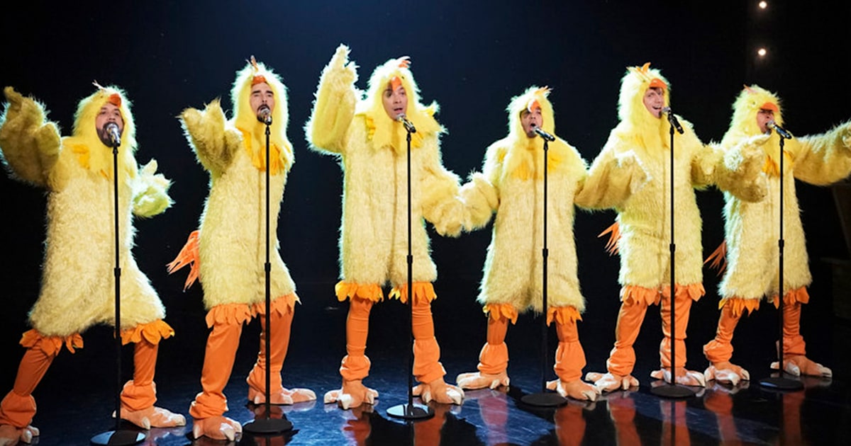Backstreet Boys, Jimmy Fallon cluck their way through 'Everybody' in ...