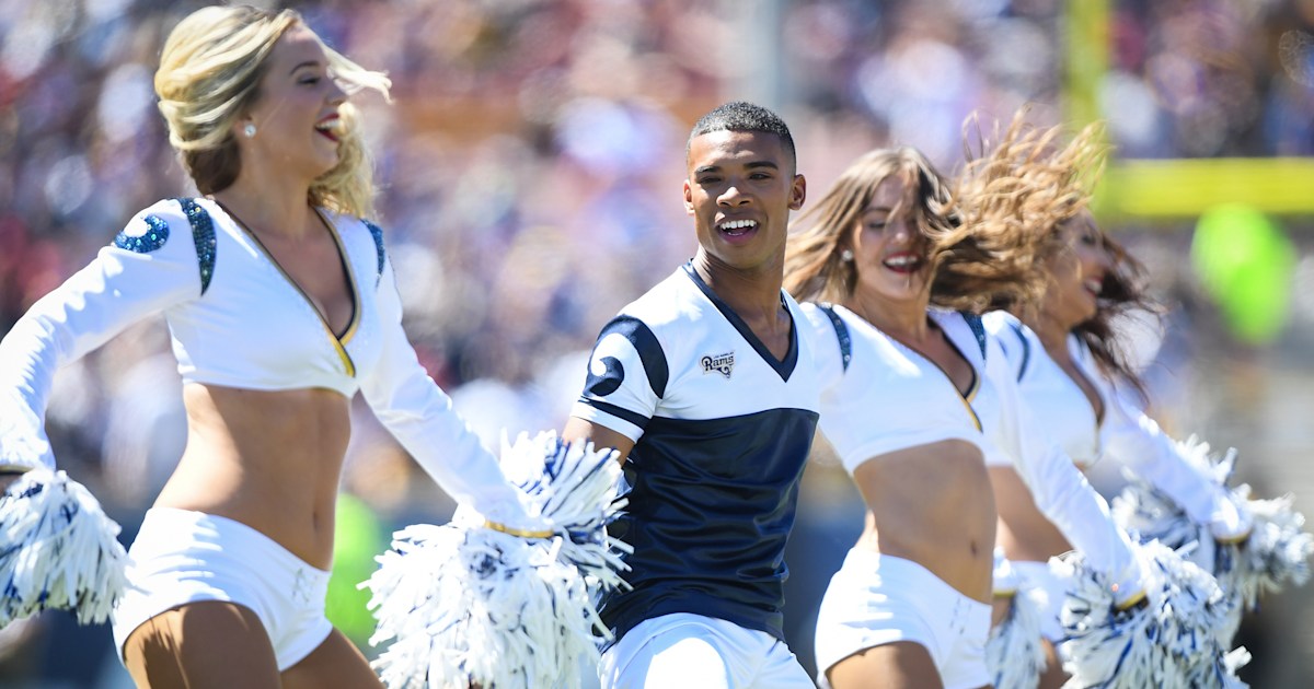 Meet the first 2 male cheerleaders to perform at the Super Bowl