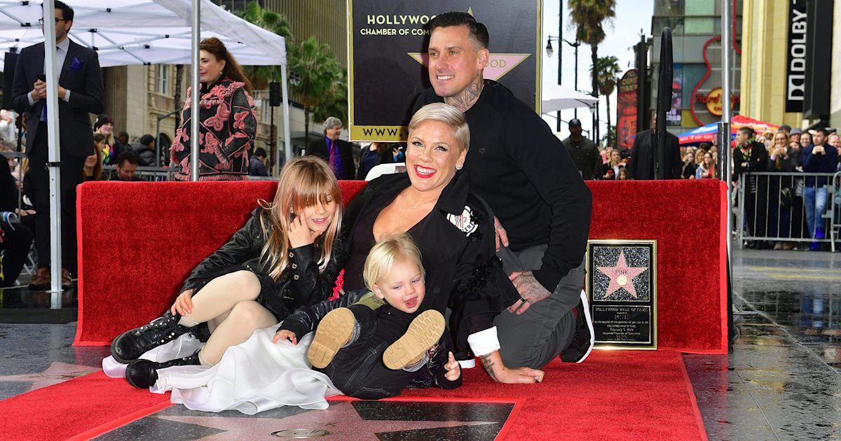 Pink honors hubby Carey Hart, kids during Walk of Fame ceremony