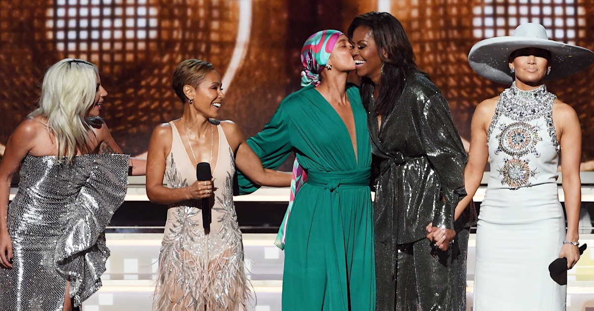 Michelle Obama joins star-studded Grammys opening with J.Lo, Lady Gaga ...