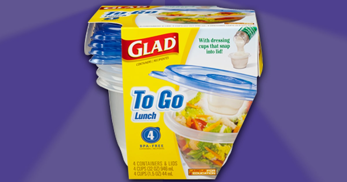 Here's the purpose of the circle on the Glad salad container lid