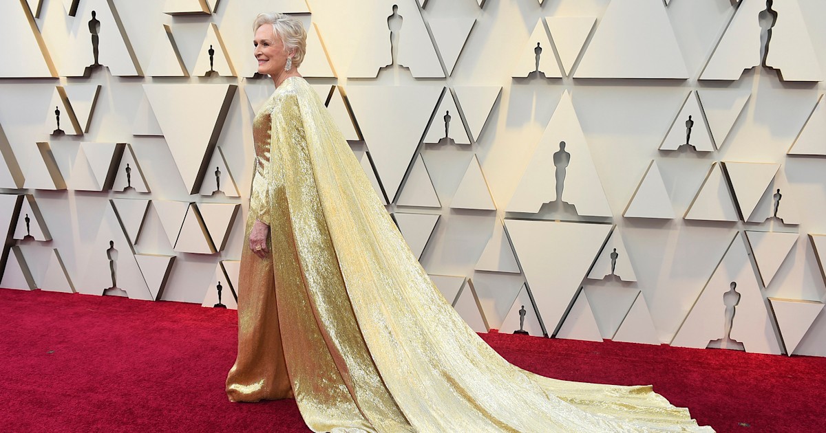 Glenn Close's Oscars gown had 4 million beads and weighed 42 pounds