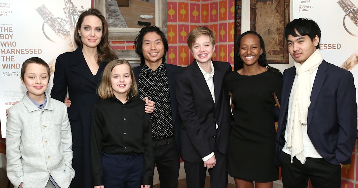 Angelina Jolie Makes Rare Appearance In Nyc With All 6 Of Her Children