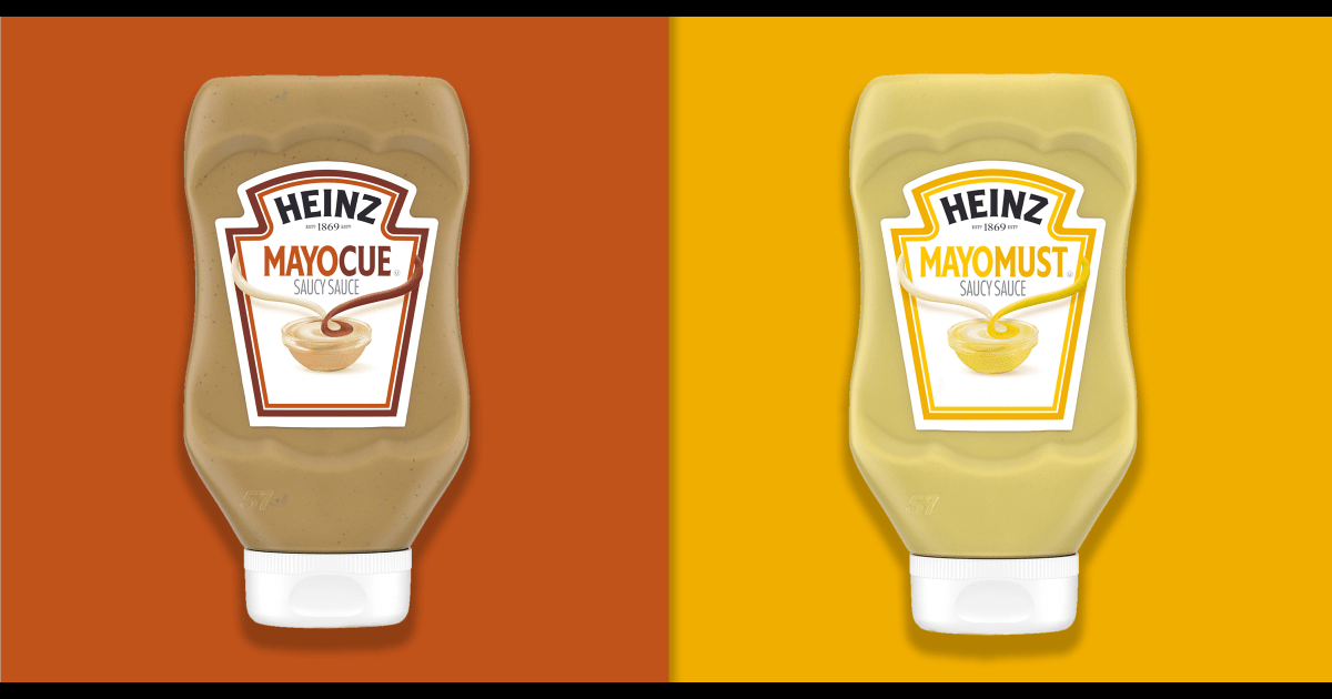 Heinz creates two new mashup condiments, Mayocue and Mayomust