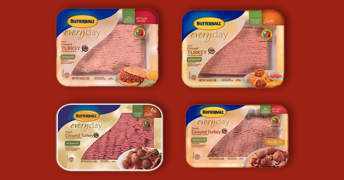 Butterball recalling 39 tons of ground turkey over salmonella fears