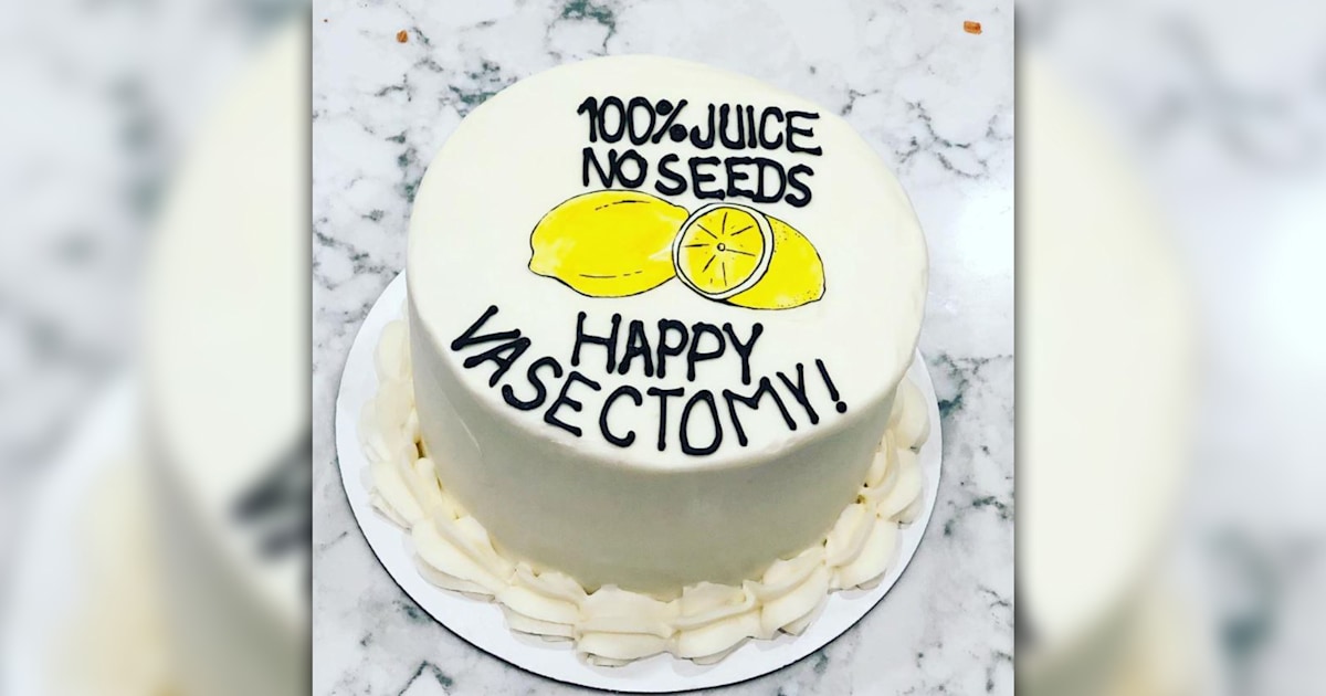 Vasectomy cakes are a real trend and becoming more popular
