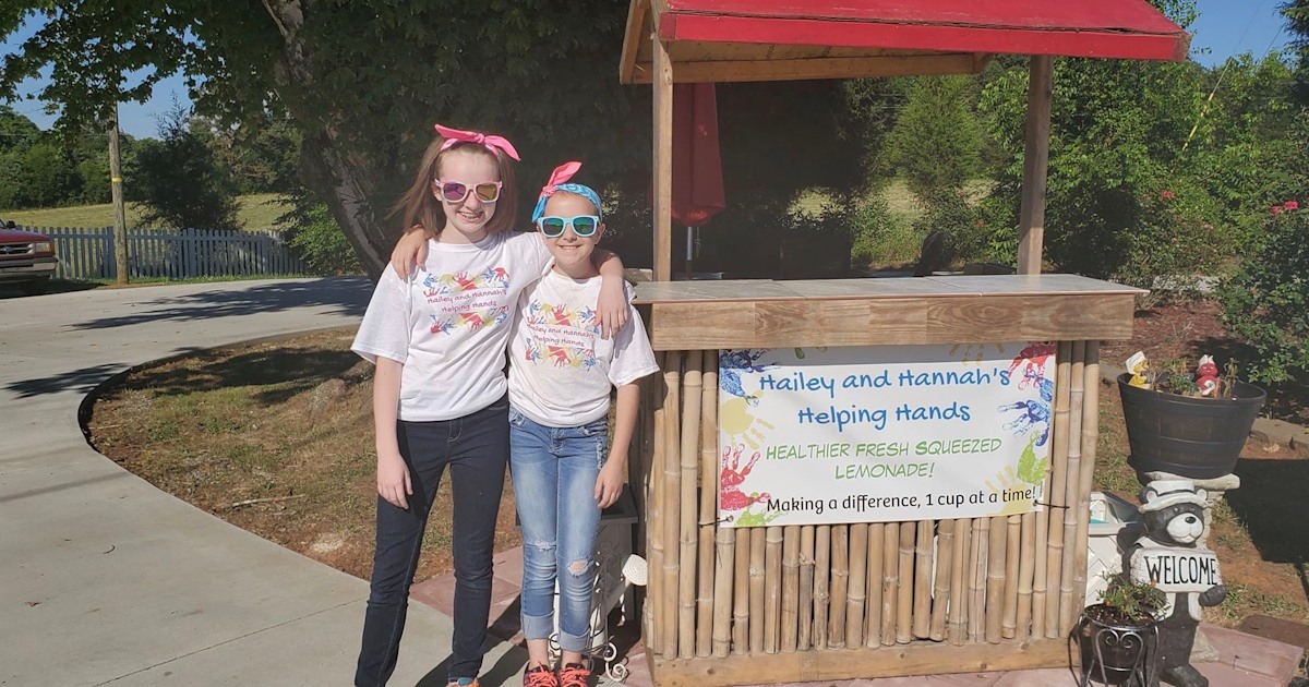 Sisters start lemonade stand to help students pay off $41,000 lunch debt