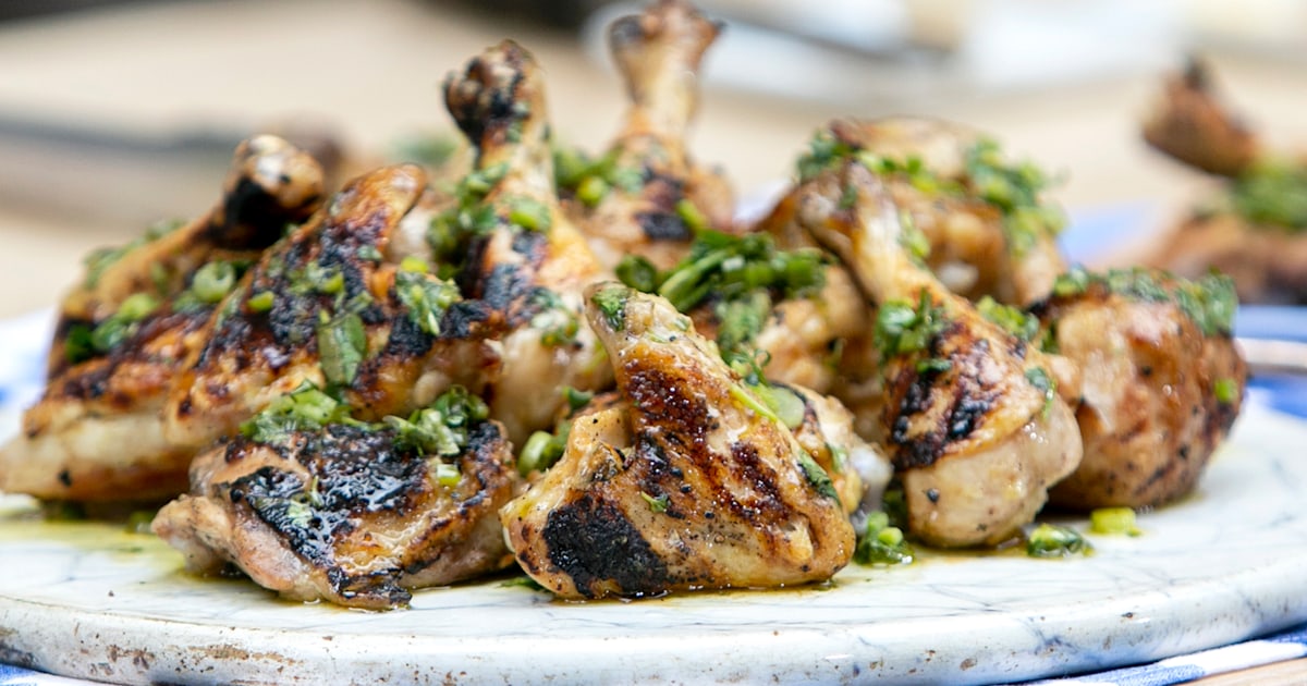Martha Stewart's Chicken with Green Chile Dressing Recipe