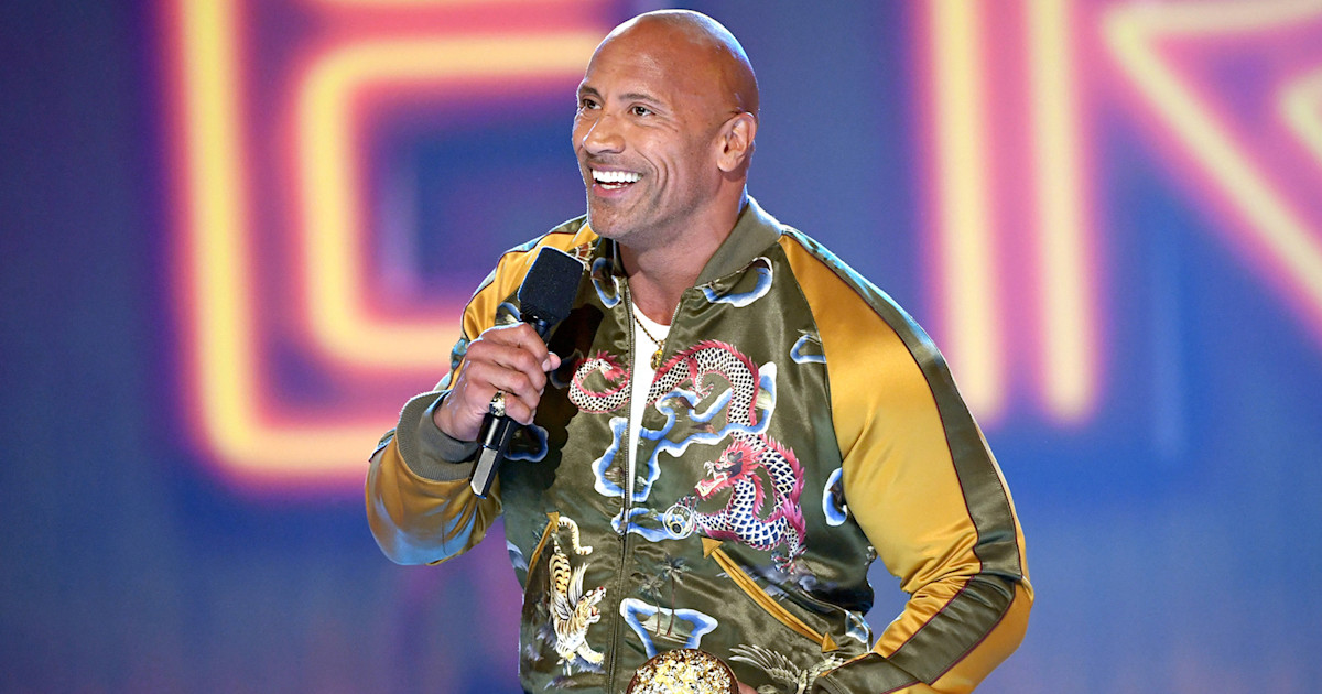 See Dwayne Johnson's moving speech at the MTV Movie & TV Awards
