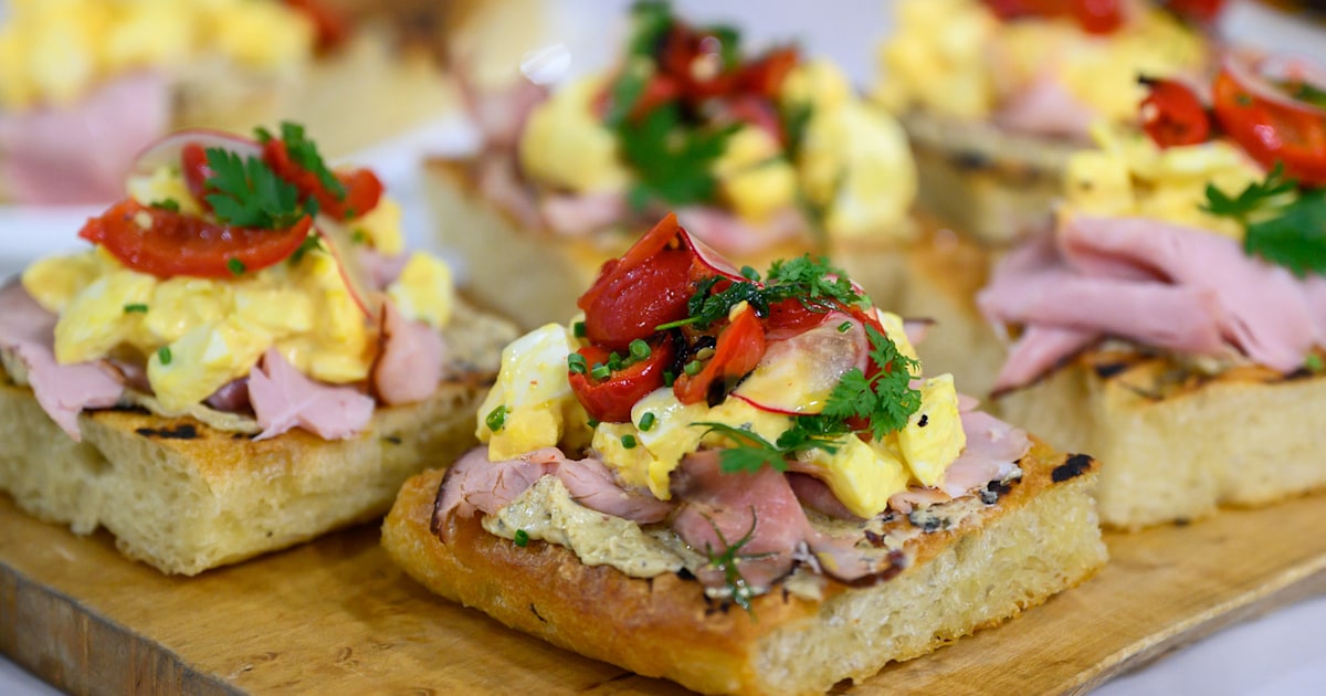 Deviled Egg Toast Recipe