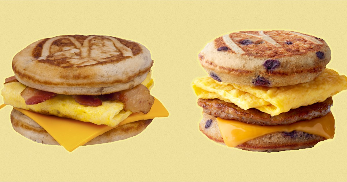 McDonald's just launched a new blueberry pancake McGriddles