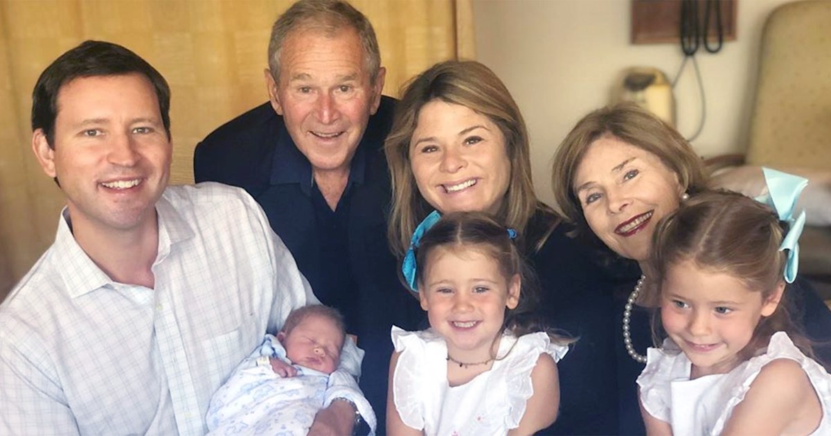 George W. Bush shares sweet photos with 1st grandson