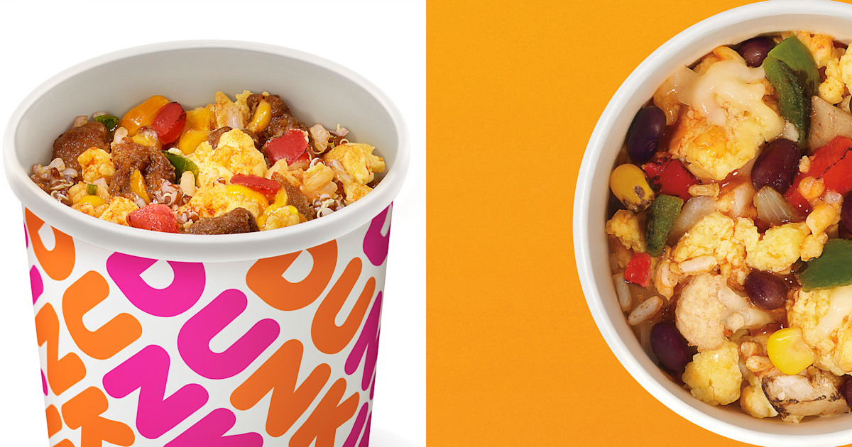 Dunkin’ is now serving burrito bowls for lunch