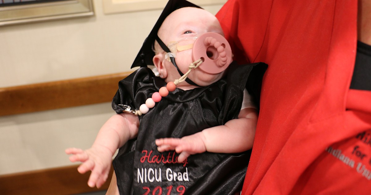 Hospital has graduation ceremony for NICU baby