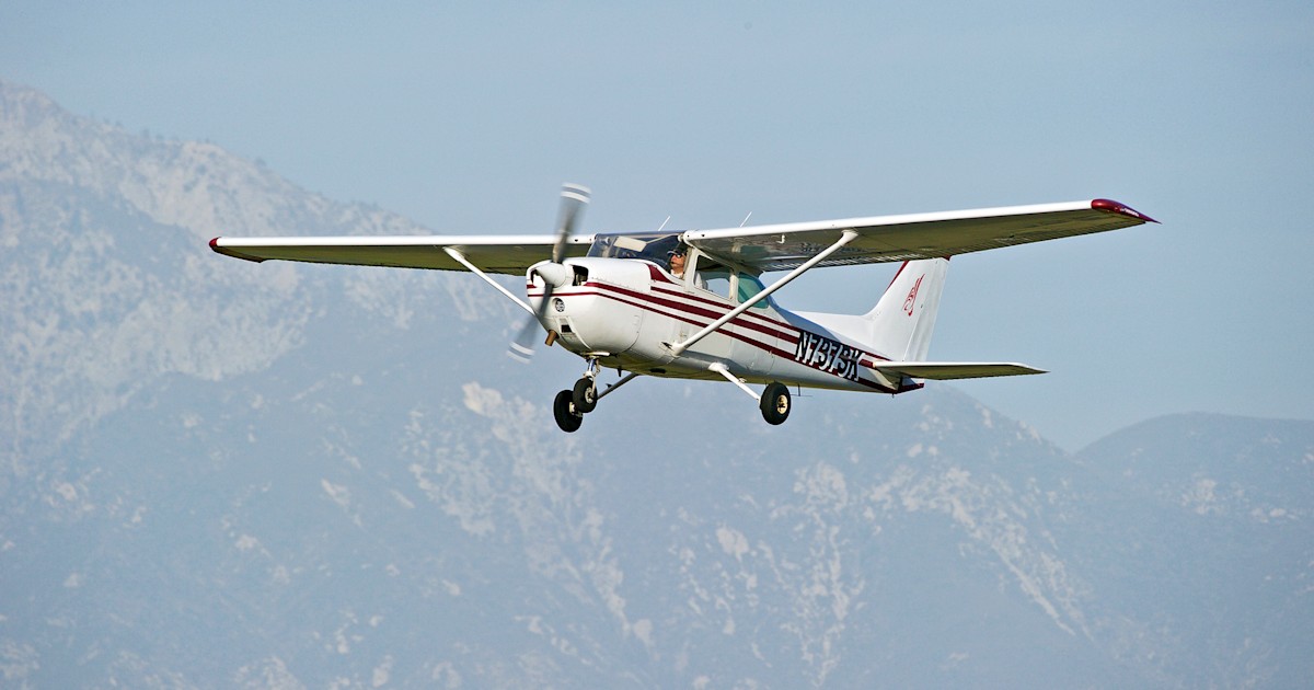 Student pilot Max Sylvester lands plane after teacher passes out