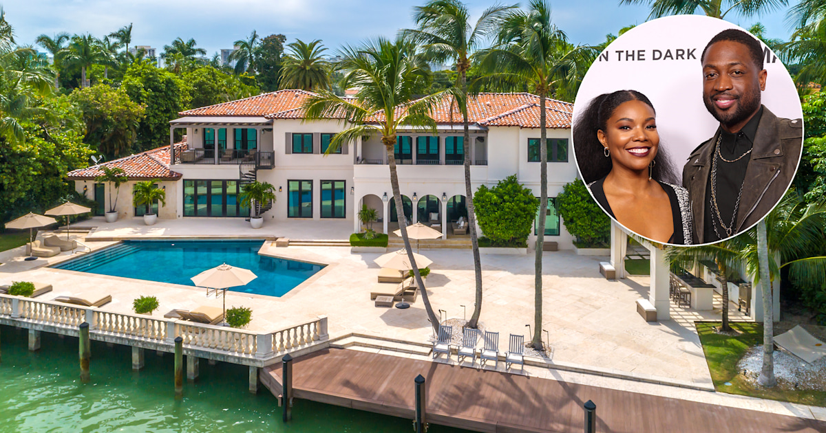 See inside Gabrielle Union and Dwyane Wade's Miami mansion