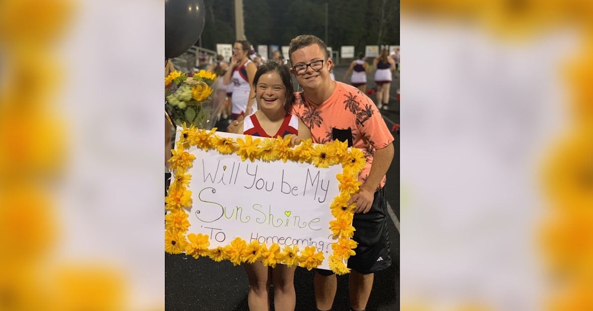We love this homecoming proposal between Down syndrome teens