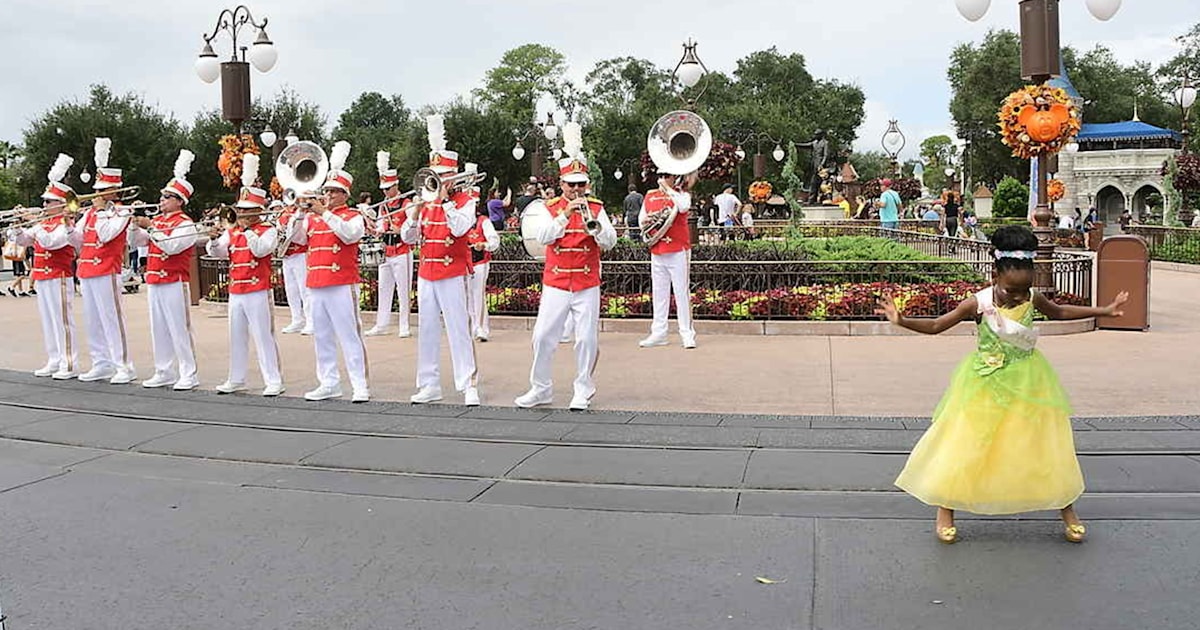 Girl dances with band at Walt Disney World in viral video