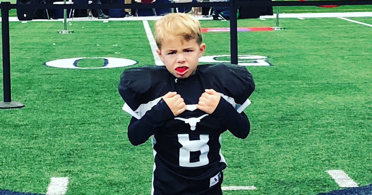 10-year-old Lane Bridges goes viral with football pep talk