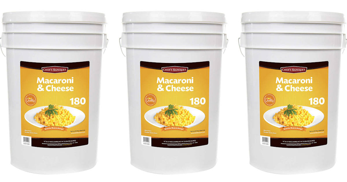 Costco is selling 26-pound buckets of mac and cheese