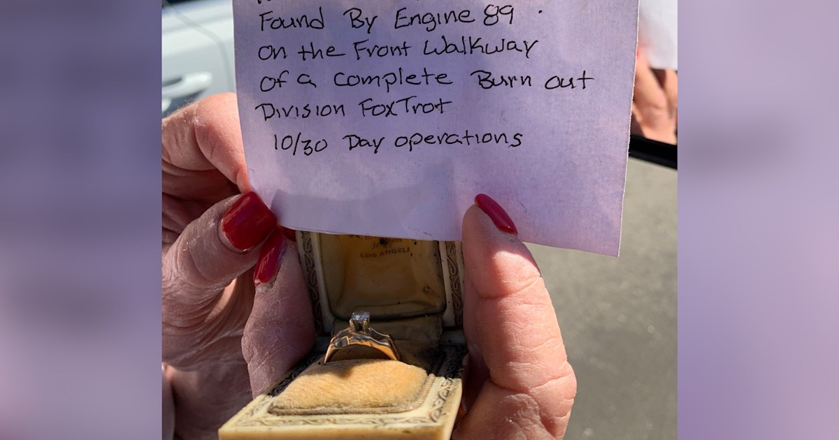 Wedding ring found in Maria fire debris becomes a 'symbol of hope'