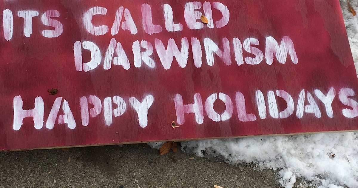 Cruel sign urges parents of sick child to 'let the baby die'