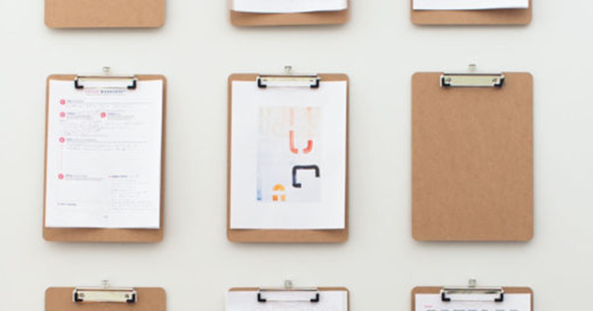 This DIY clipboard wall is a genius solution for clutter