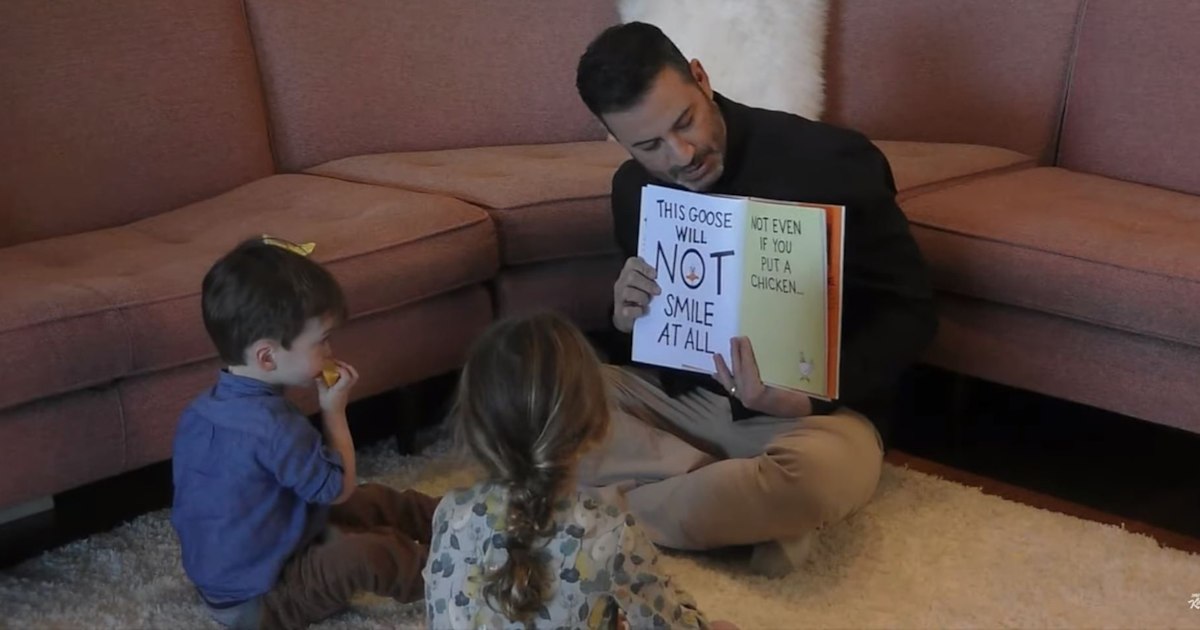 Jimmy Kimmel reads his new children's book to his kids
