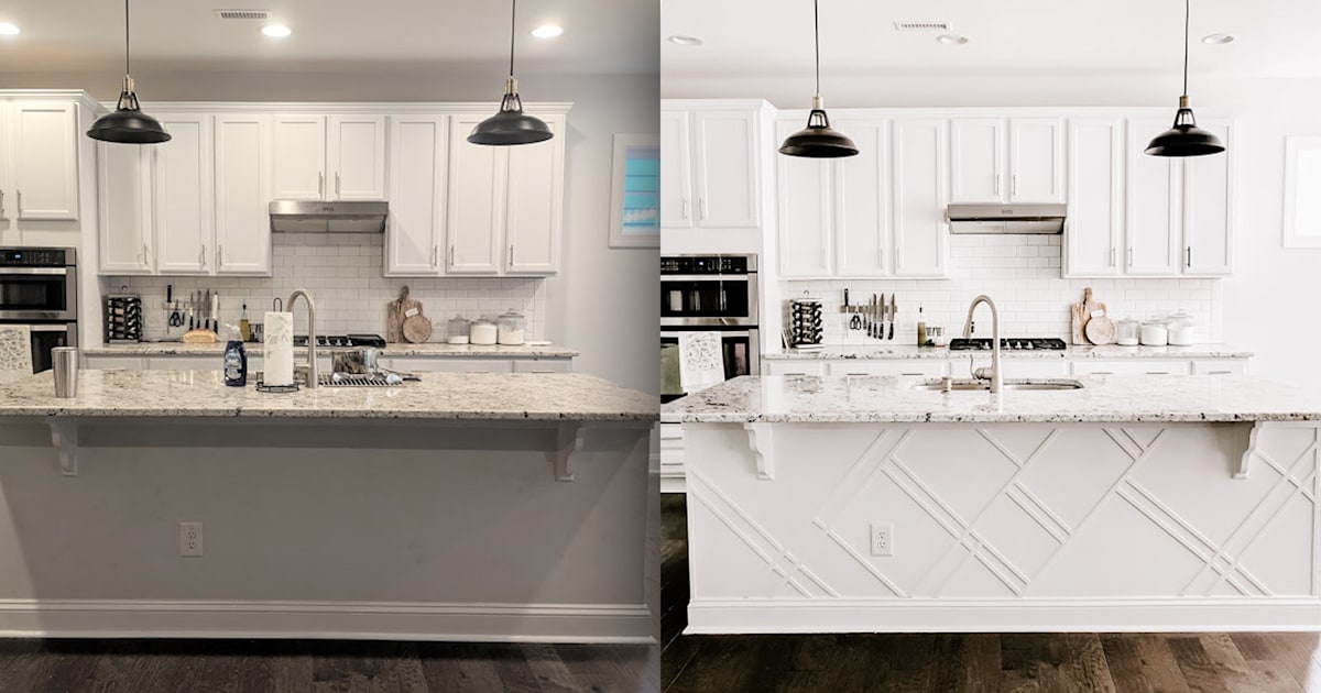 How to update a simple kitchen island for less than $50