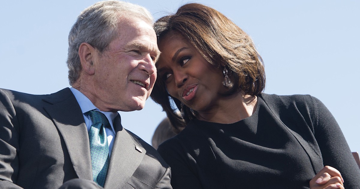 Michelle Obama explains friendship with George W. Bush