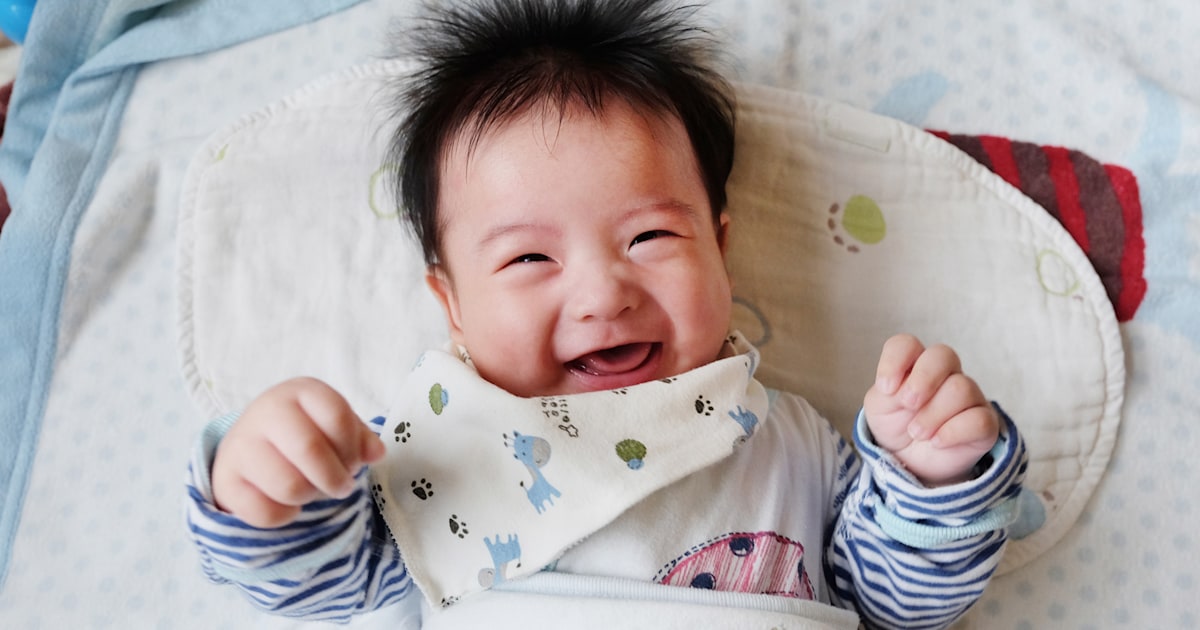 When do babies start laughing?