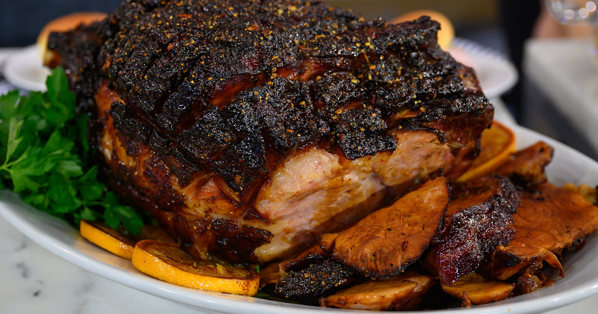 Alison Roman's Pepper- and Maple-Rubbed Ham with Fixings Recipe