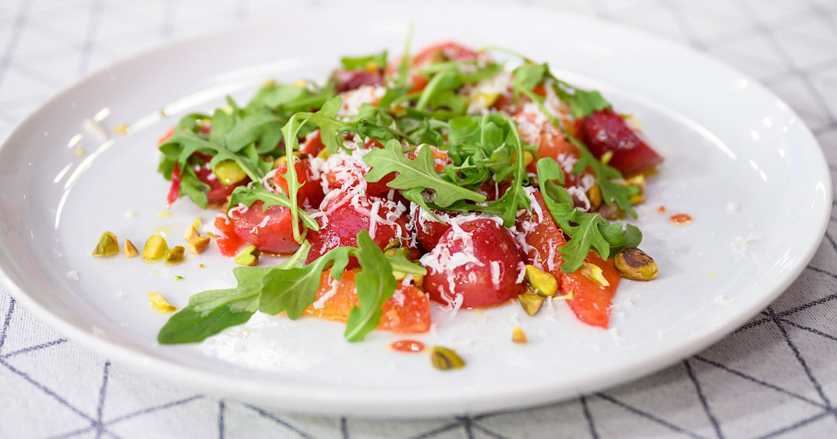 Roasted Beets with Pistachios and Ricotta Salata Recipe
