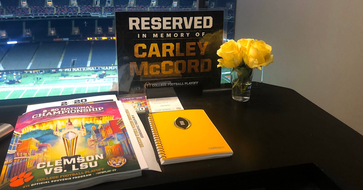 Reporter who died in plane crash honored during LSU's championship win