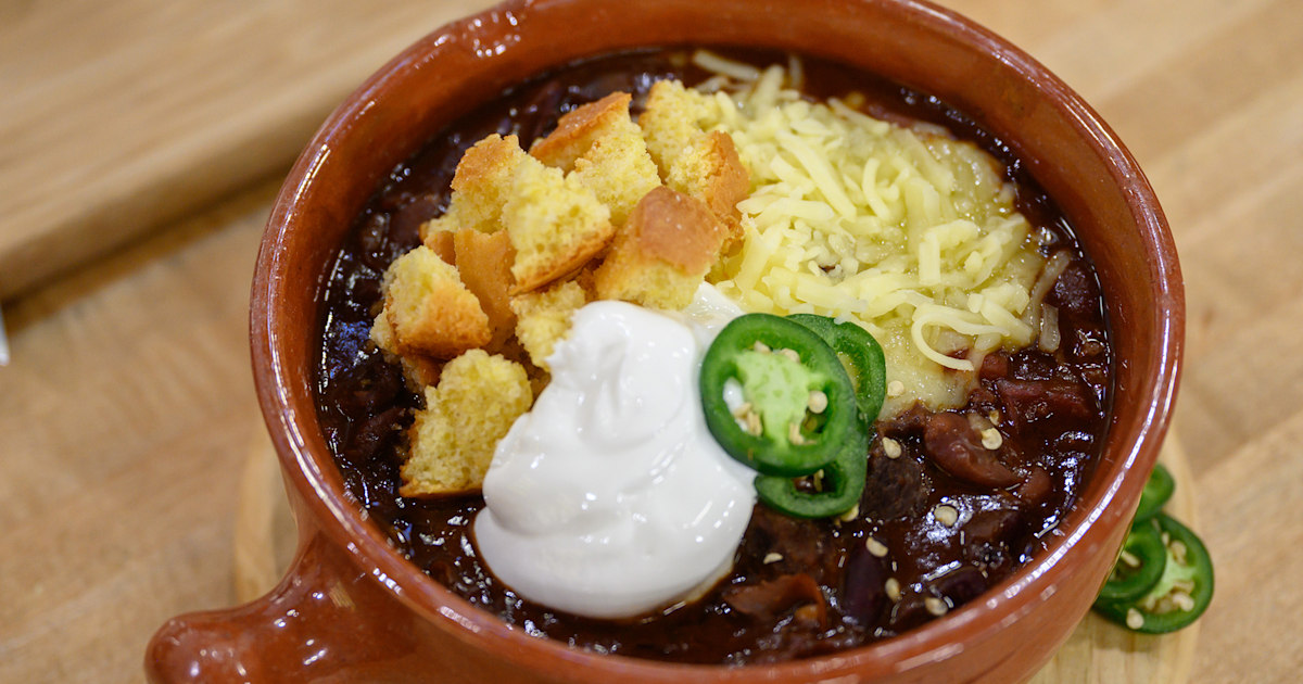 Adam Richman's Flavor Bomb Steak Chili Recipe