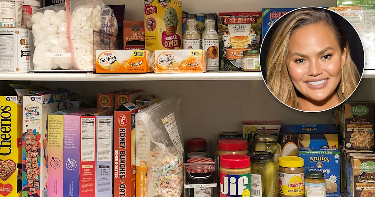 Chrissy Teigen’s pantry organization makeover is kitchen goals