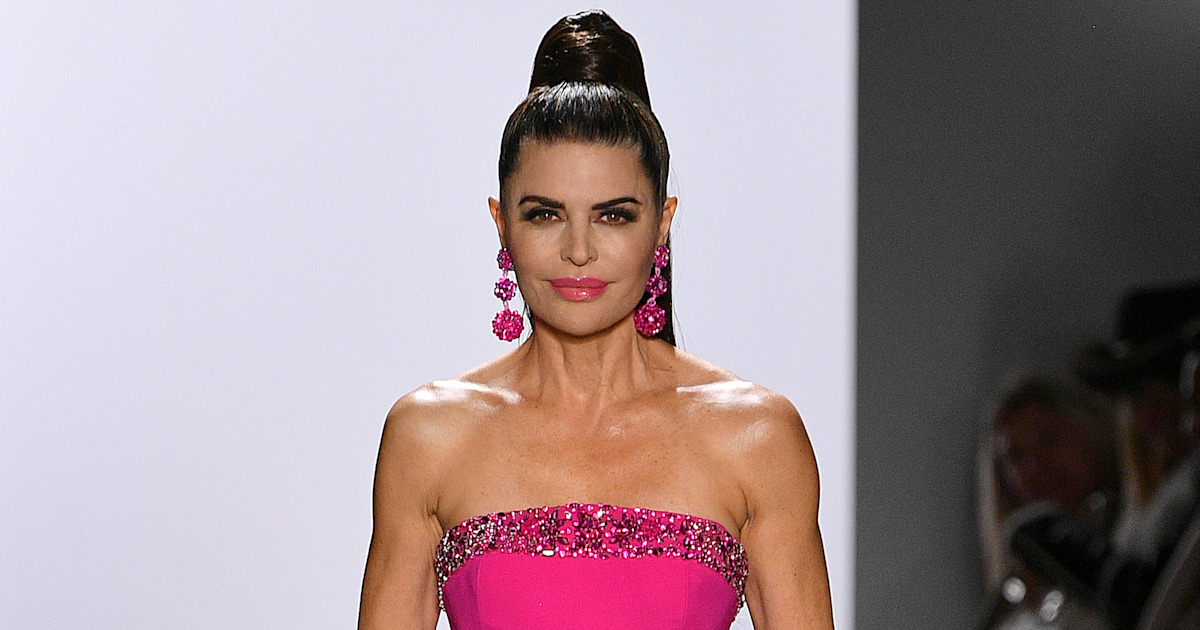 Lisa Rinna walks the runway with her daughters at New York Fashion Week