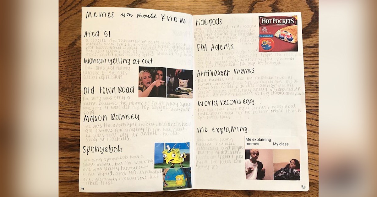 Jon Acuff's teen daughter makes 'meme guide' to help her dad