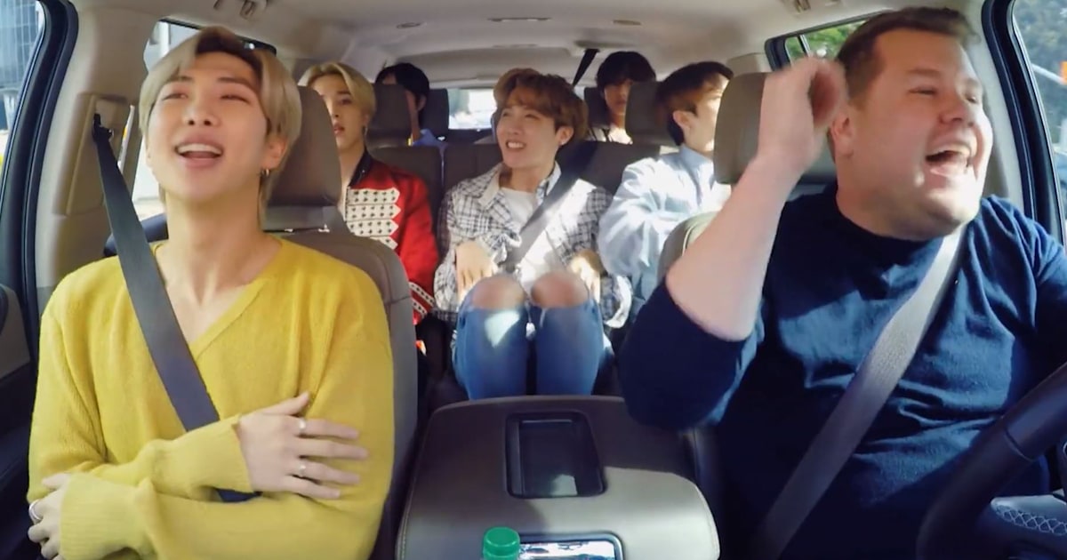 Watch BTS sing the ‘Friends’ theme while riding along with James Corden