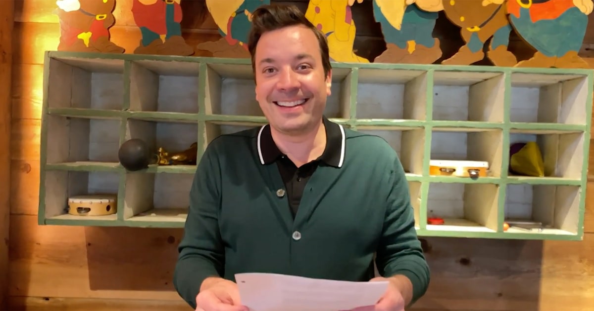 Jimmy Fallon does 'Tonight Show' from home — with his whole family helping